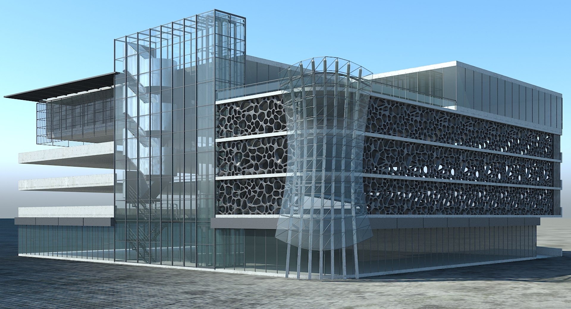 Multi-storey Car Park 3D Model - TurboSquid 1245995