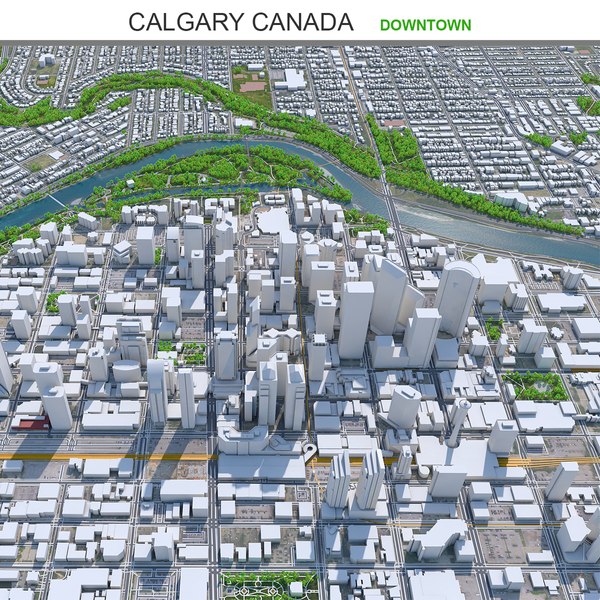 Calgary Downtown Canada 3D 모델 - TurboSquid 1988728