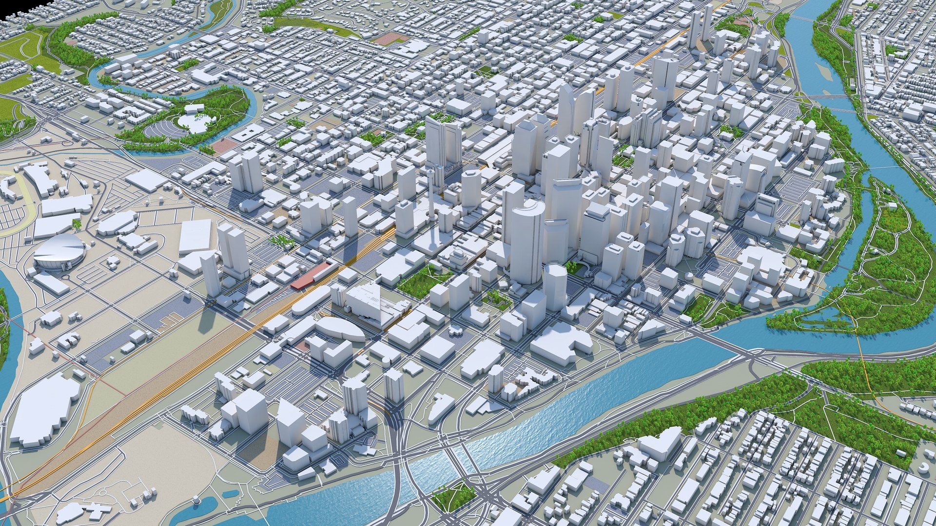 3D Calgary Downtown Canada - TurboSquid 1988728