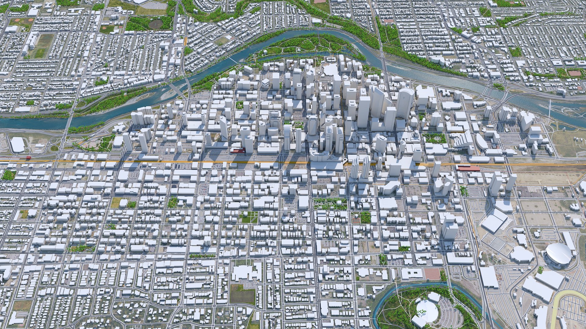 3D Calgary Downtown Canada - TurboSquid 1988728