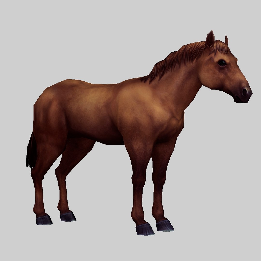 3D Lowpoly Stylized Horse Animated For VR AR Games - TurboSquid 2059450