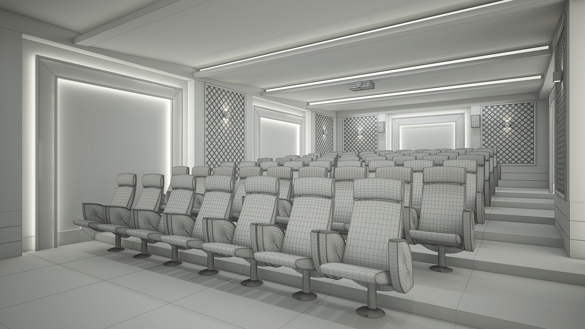 Cinema Hall 01 3D Model - TurboSquid 2117503