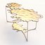 3d Bronze Puddle Cocktail Model