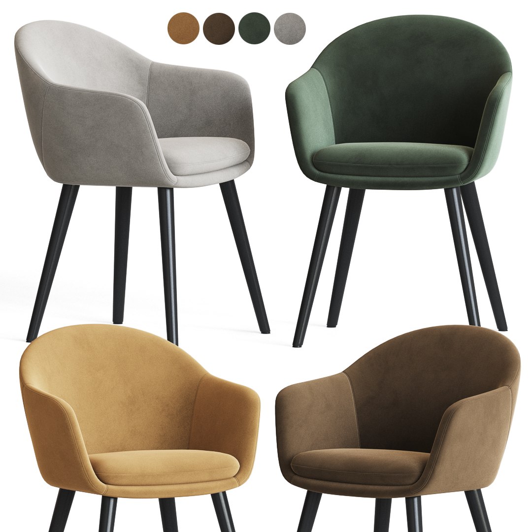 Fotoliu Hallund Chair 3D Model - TurboSquid 1677636