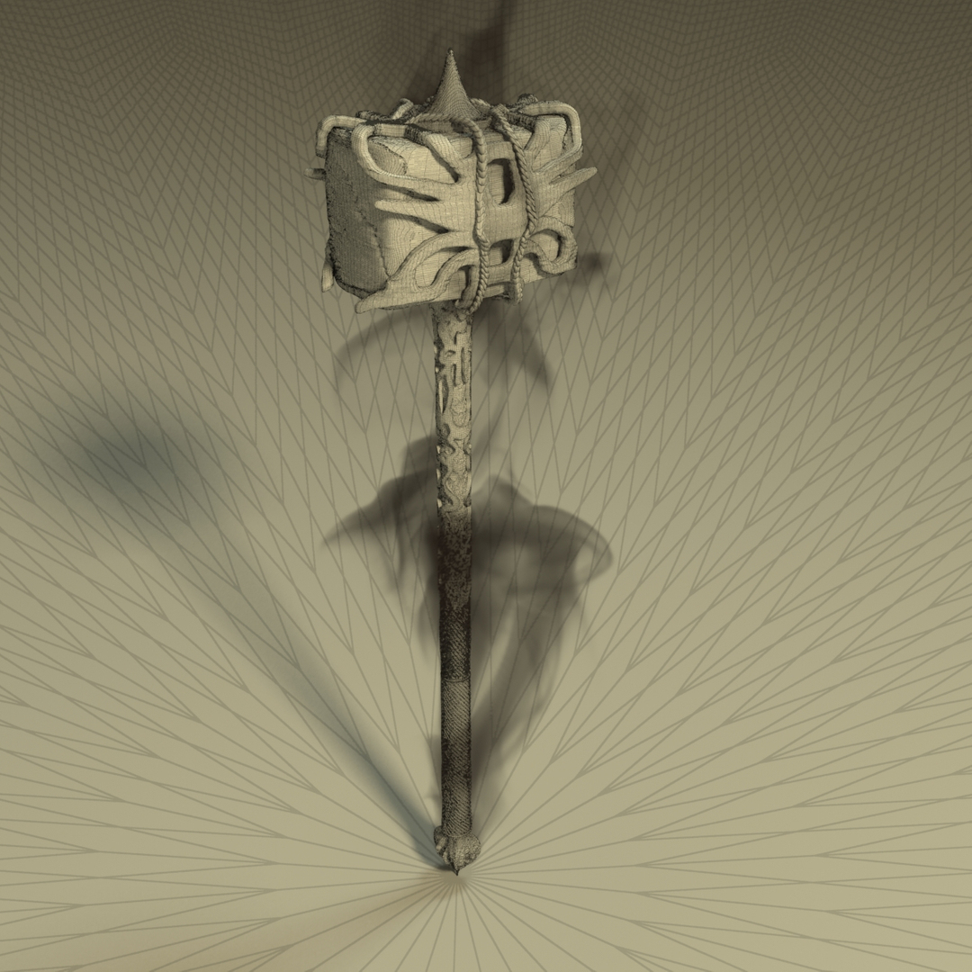 3d fantasy hammer