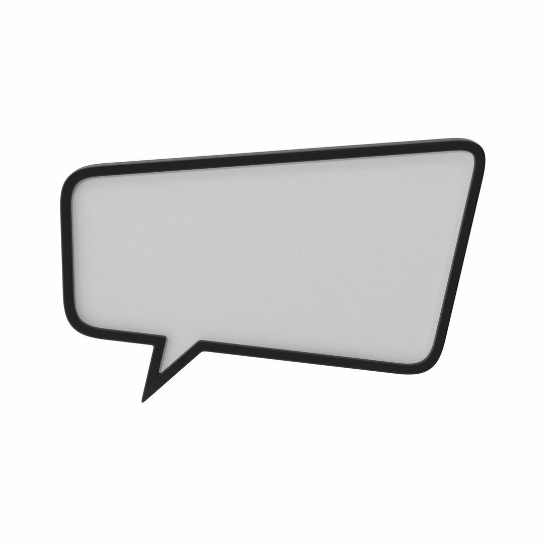 3D Speech Bubble Model - TurboSquid 2287870