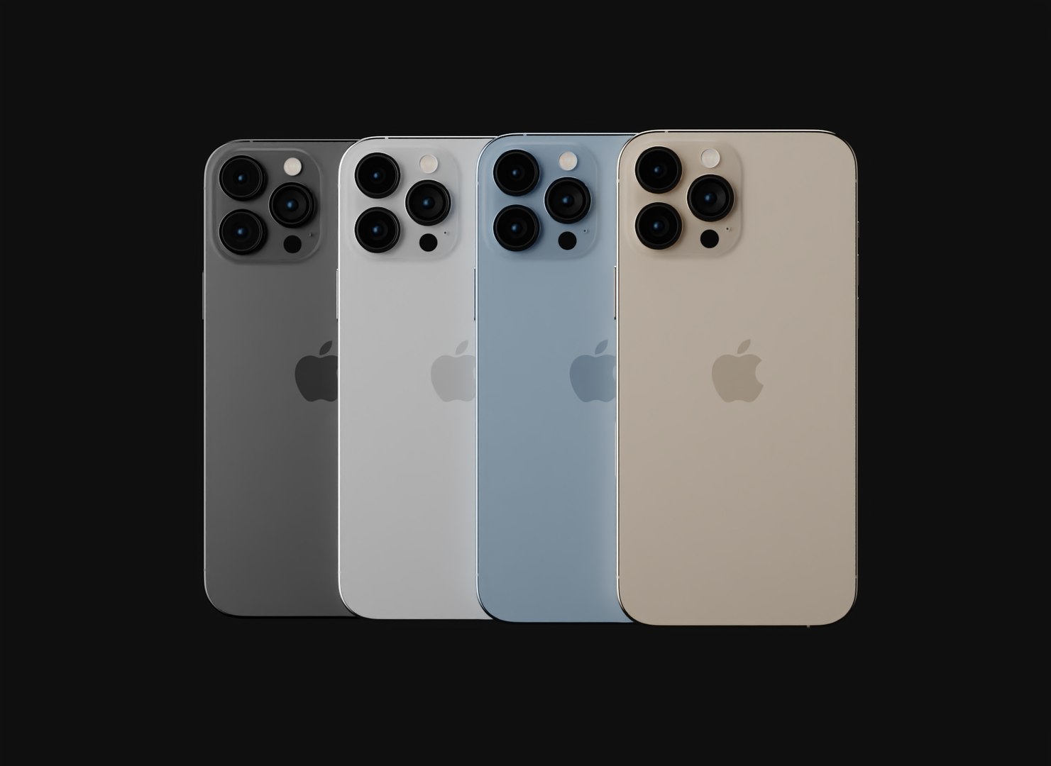 3D Apple IPhone 13 Pro Max In All Official Colors - TurboSquid 1788647