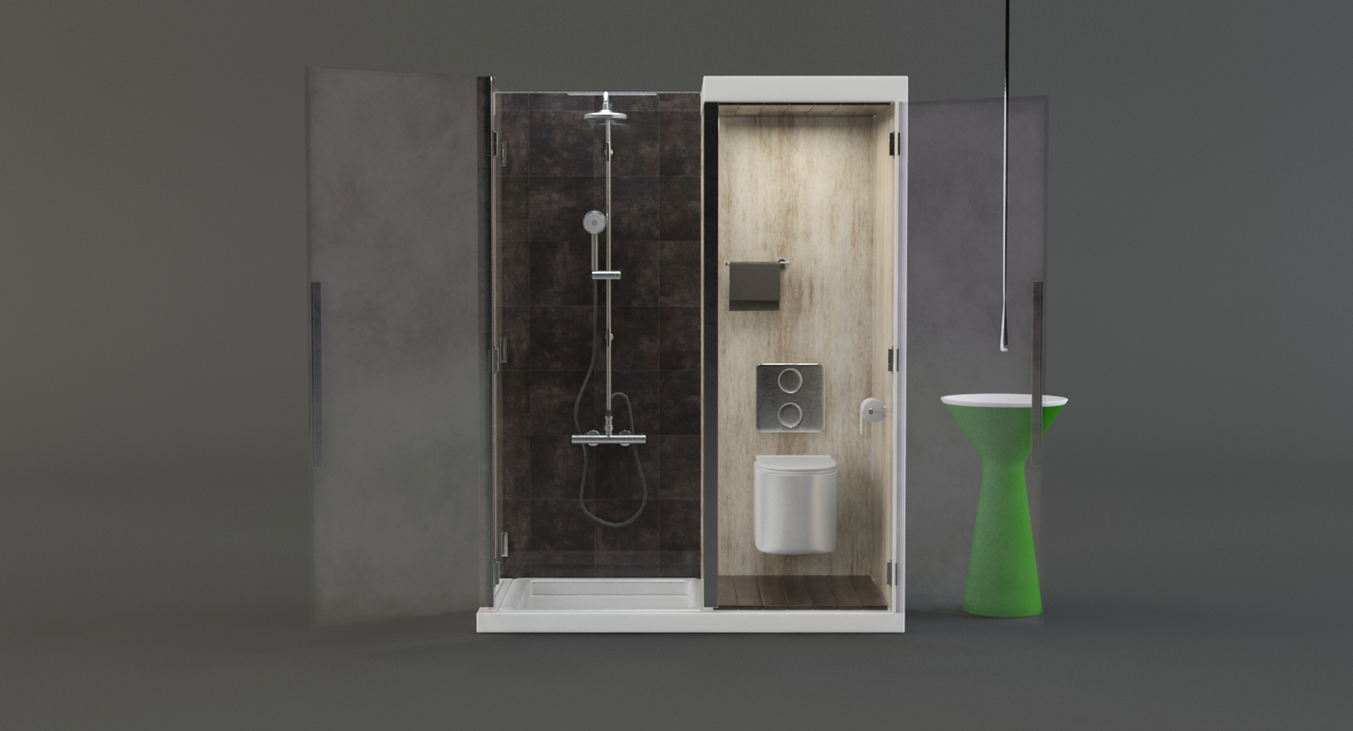 3D Shower Model - TurboSquid 1381624