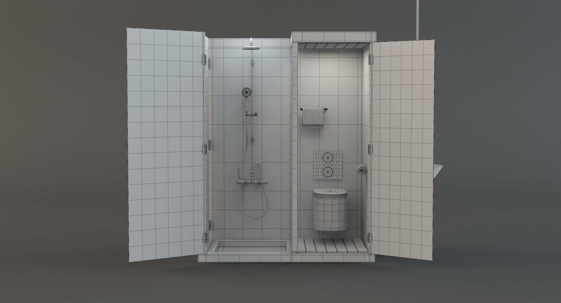 3D Shower Model - TurboSquid 1381624