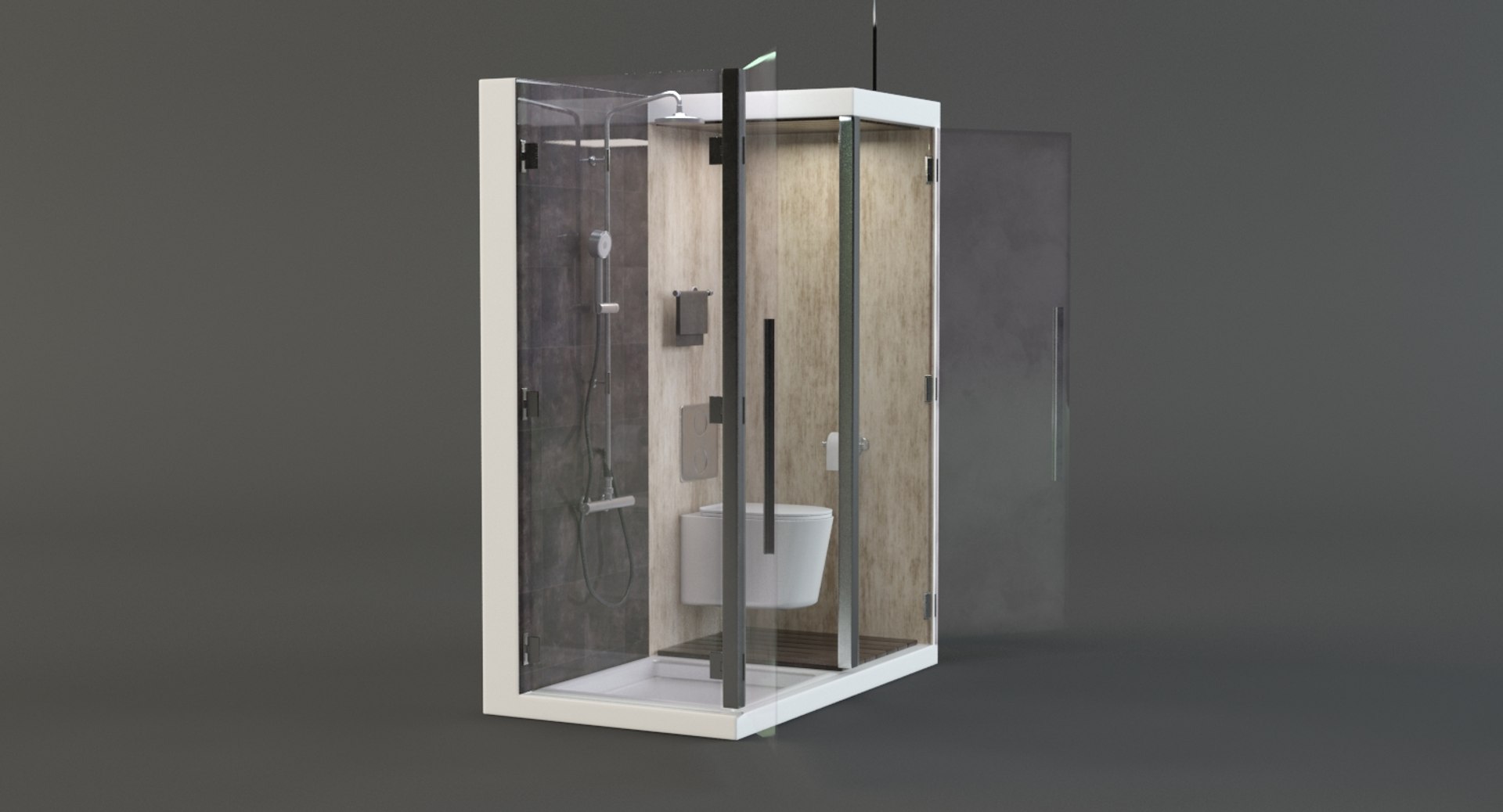 3D Shower Model - TurboSquid 1381624
