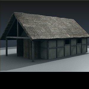 medieval guild hall 3d 3ds