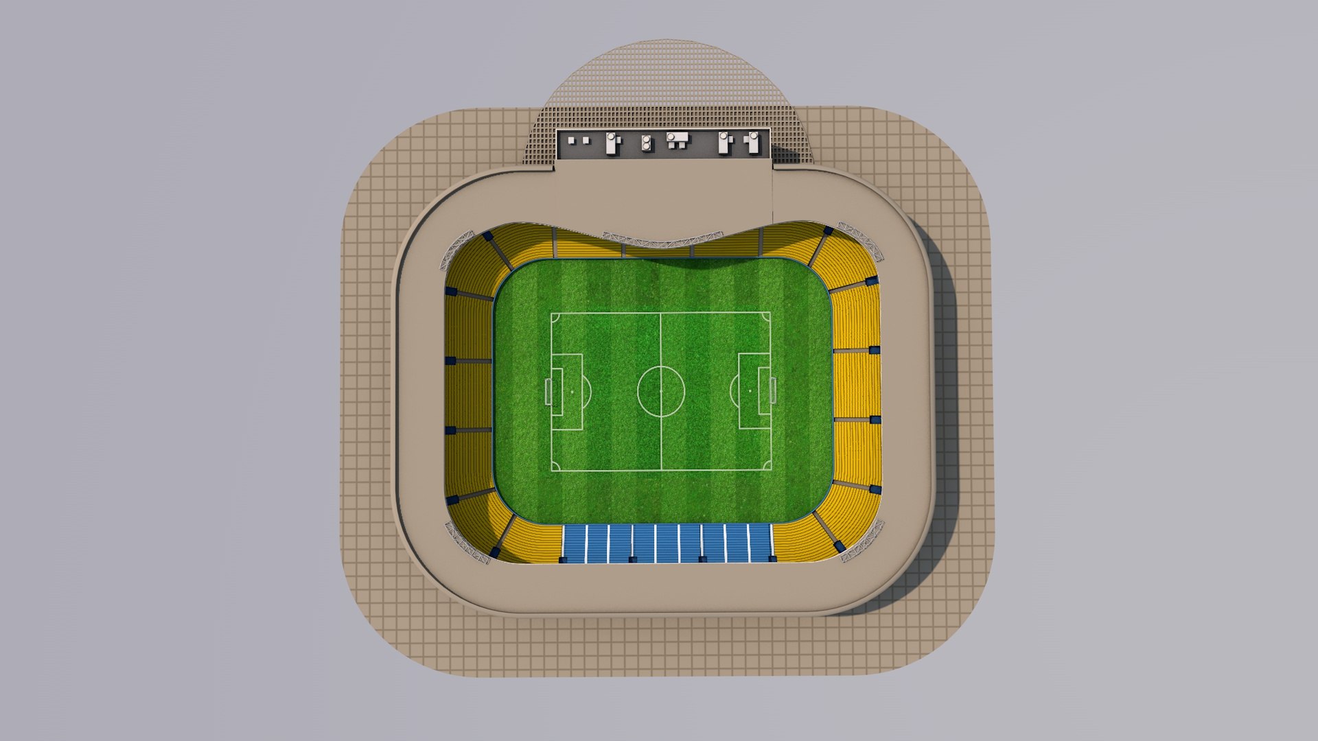 Alawwal Park Stadium 3D Model - TurboSquid 2105200