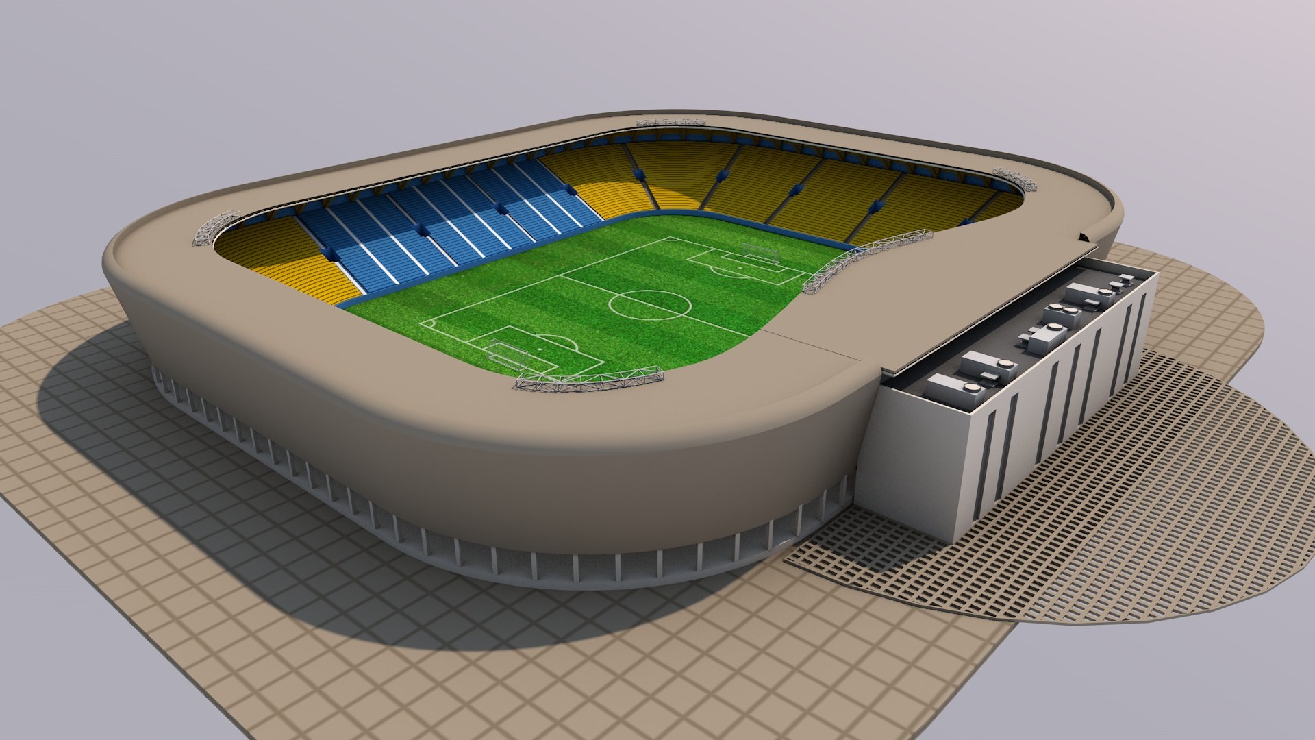 Alawwal Park Stadium 3D Model - TurboSquid 2105200