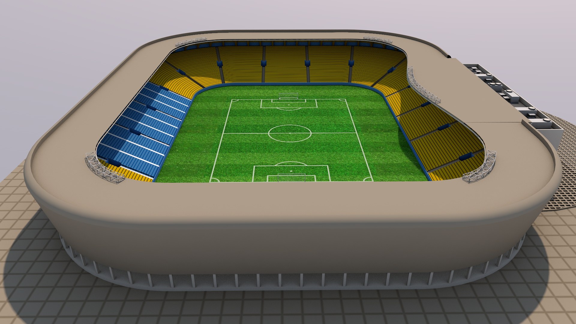 Alawwal Park Stadium 3D Model - TurboSquid 2105200