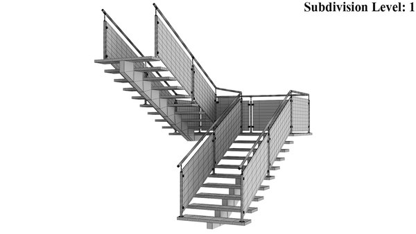 Real stairs 3D model - TurboSquid 1657654
