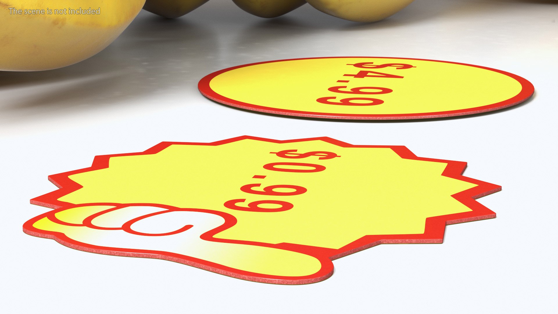 Paper Price Tags with Editable Text 3D model - TurboSquid 1998263