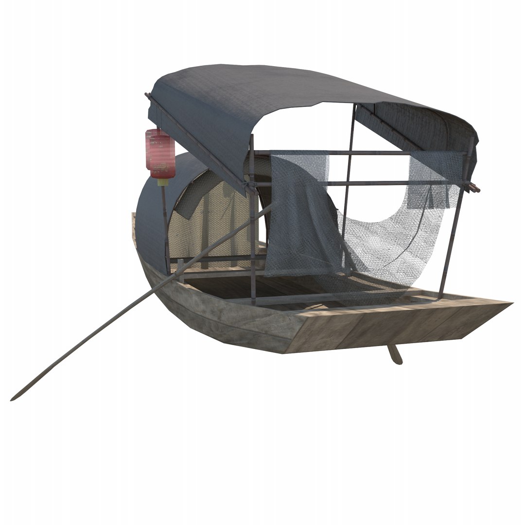 Sampan Junk Junkboat Model - TurboSquid 1678313