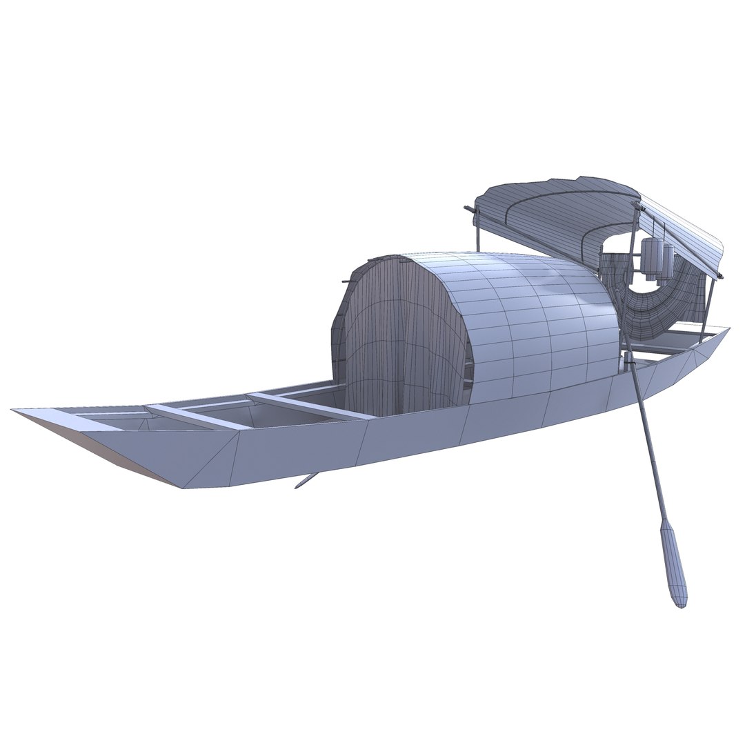 Sampan Junk Junkboat Model - TurboSquid 1678313