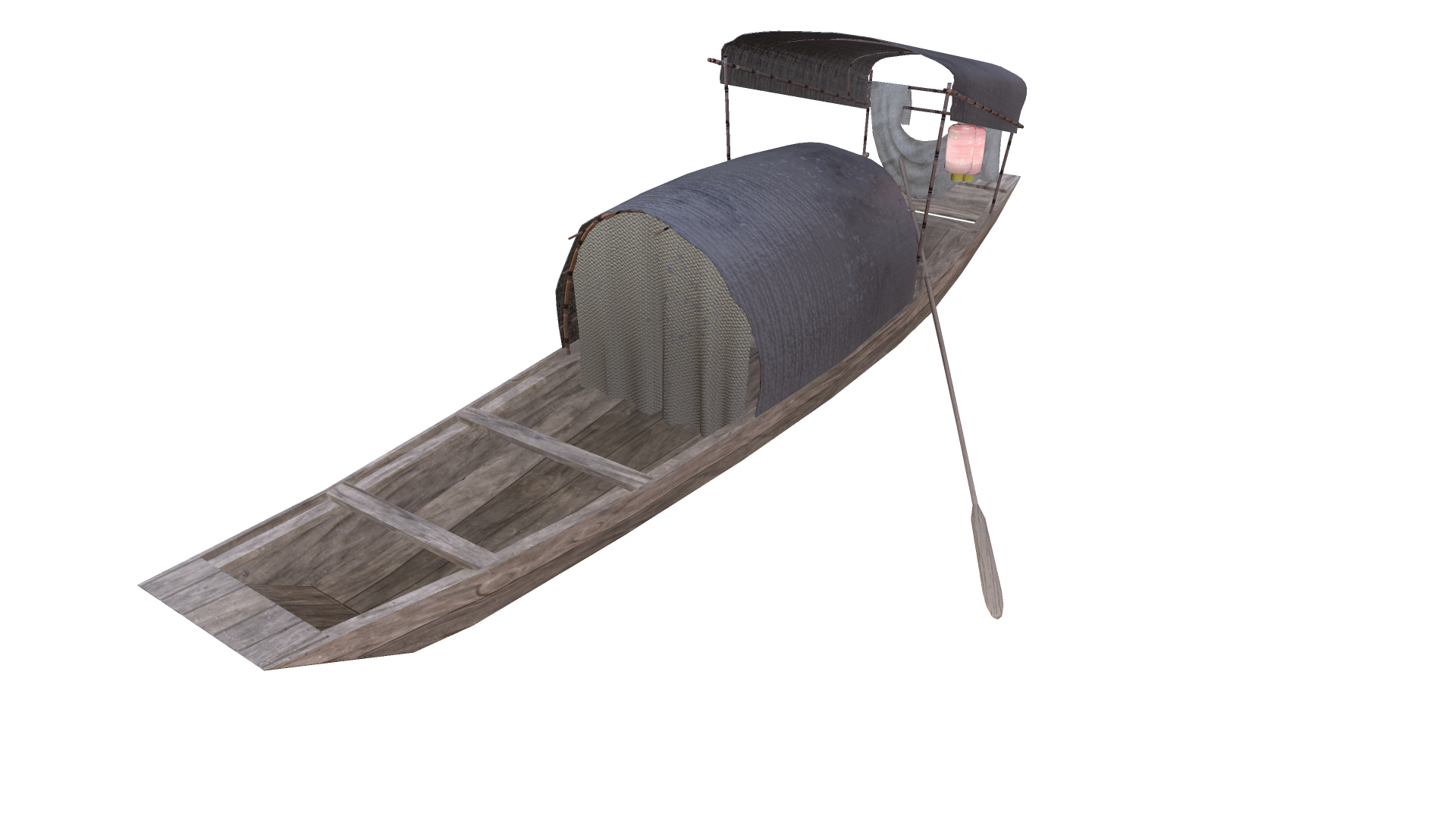 Sampan Junk Junkboat Model - TurboSquid 1678313