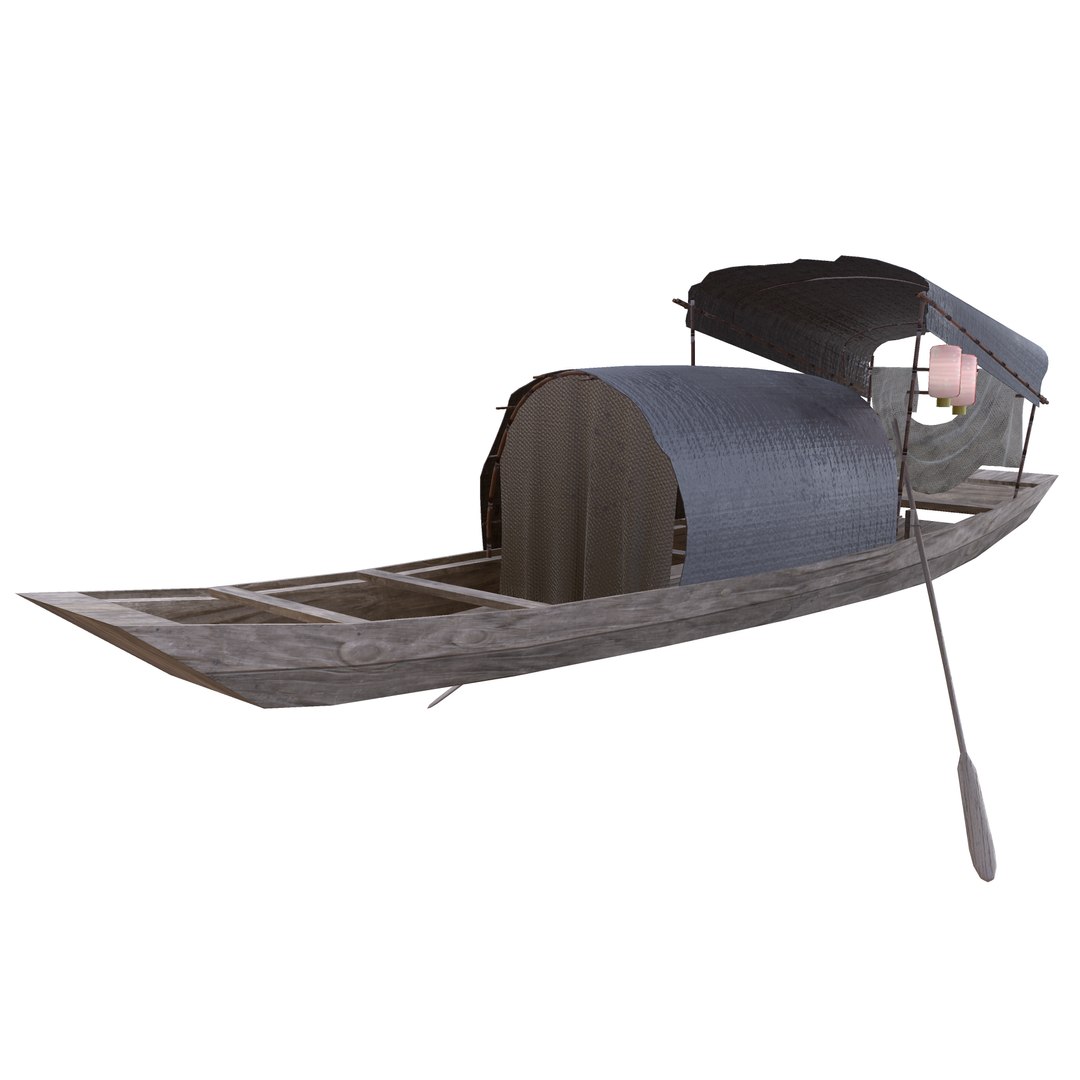 Sampan Junk Junkboat Model - TurboSquid 1678313