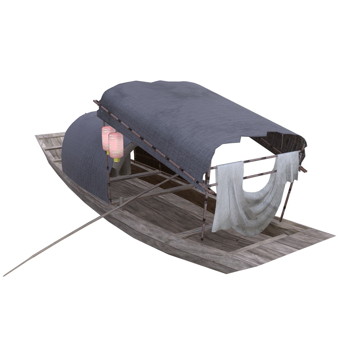 Sampan Junk Junkboat Model - TurboSquid 1678313