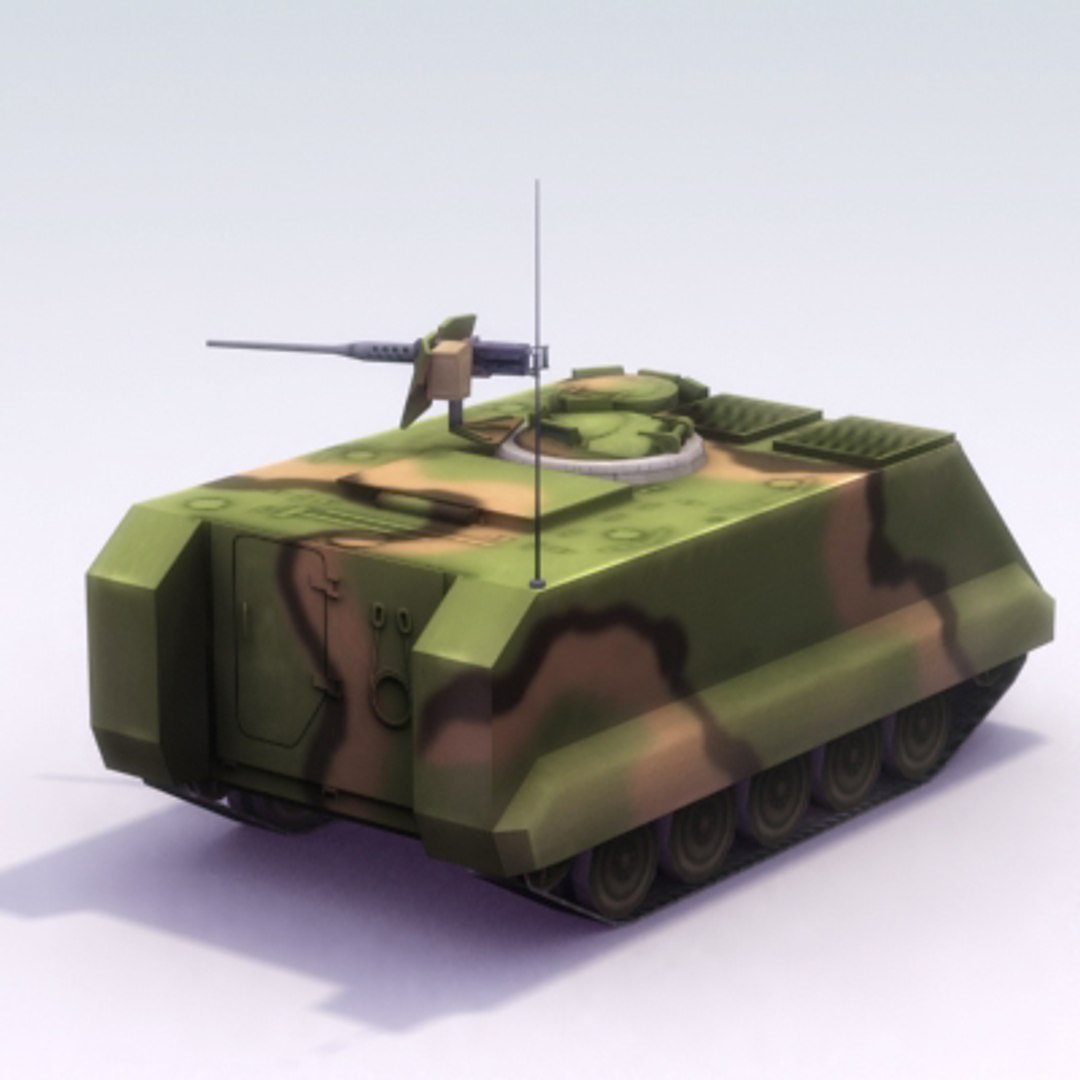 M113 Apc Machine Gun 3d Model