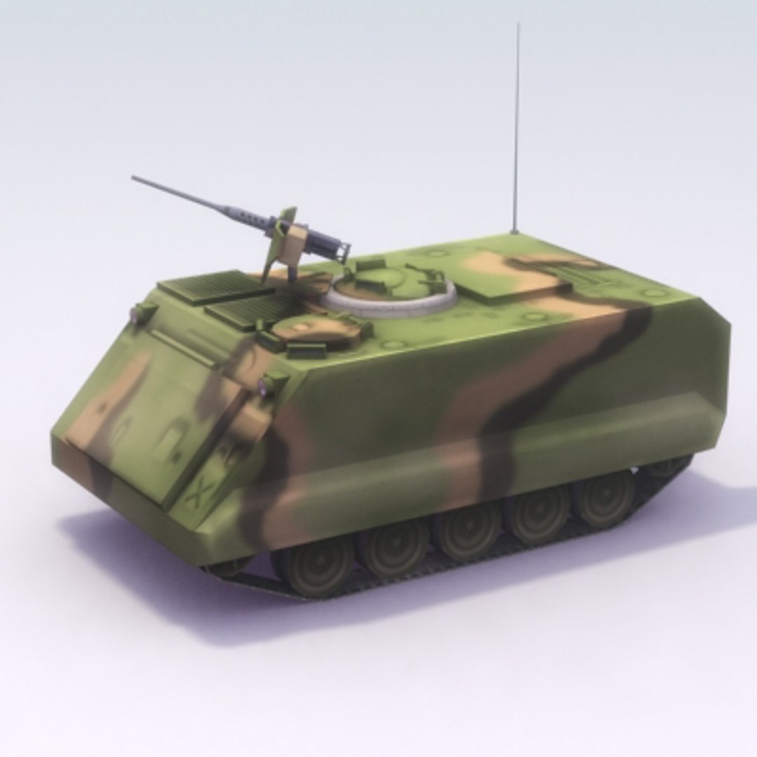 M113 Apc Machine Gun 3d Model