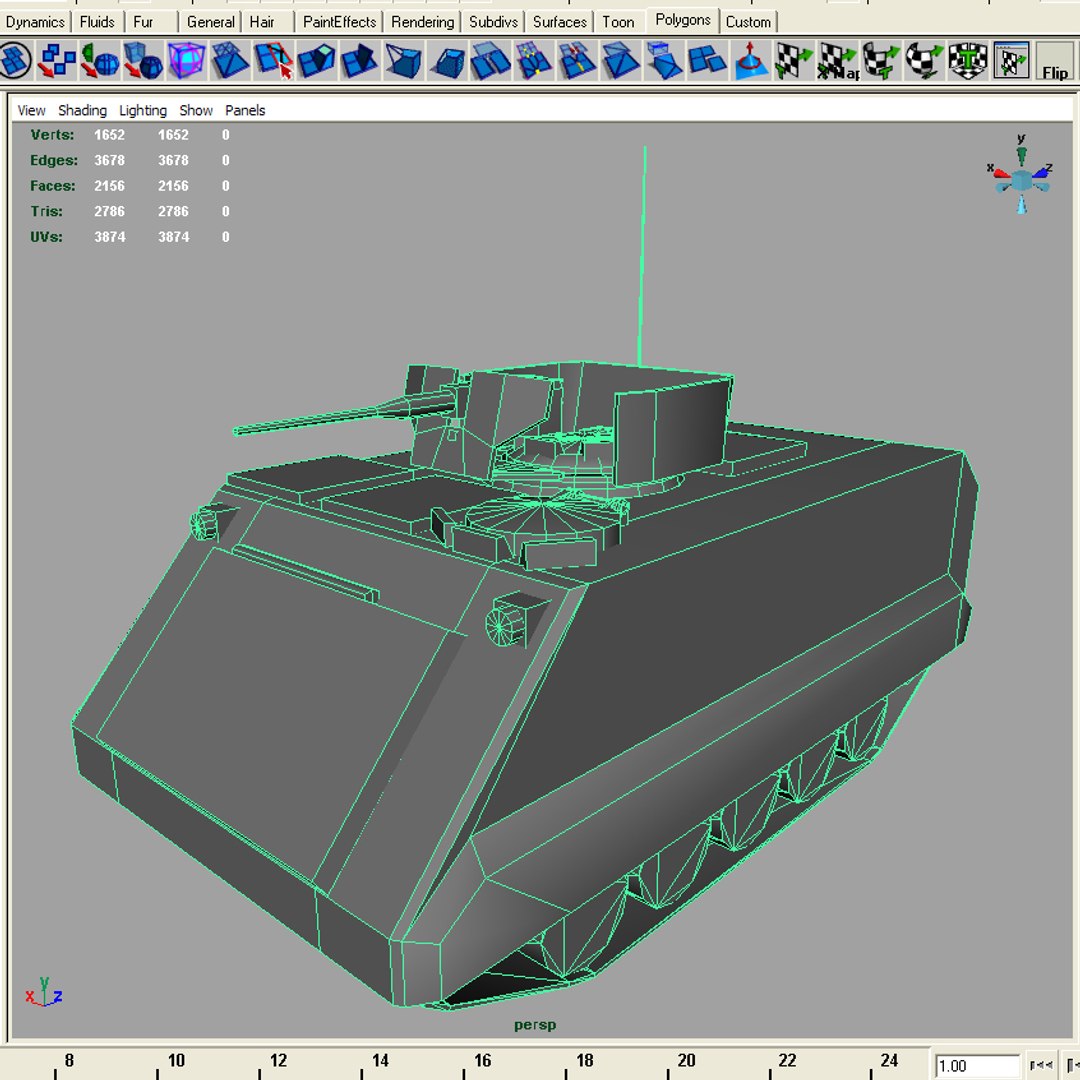 M113 Apc Machine Gun 3d Model