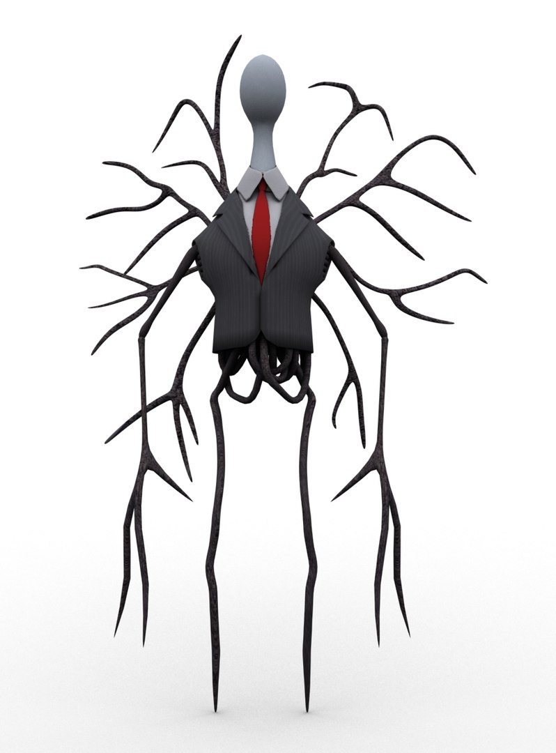 Free Cartoon Slenderman Toon 3d Model