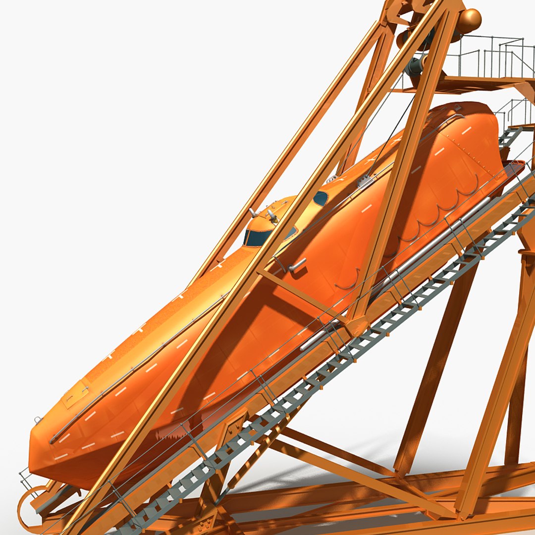 3ds Freefall Lifeboat Davit Ramp