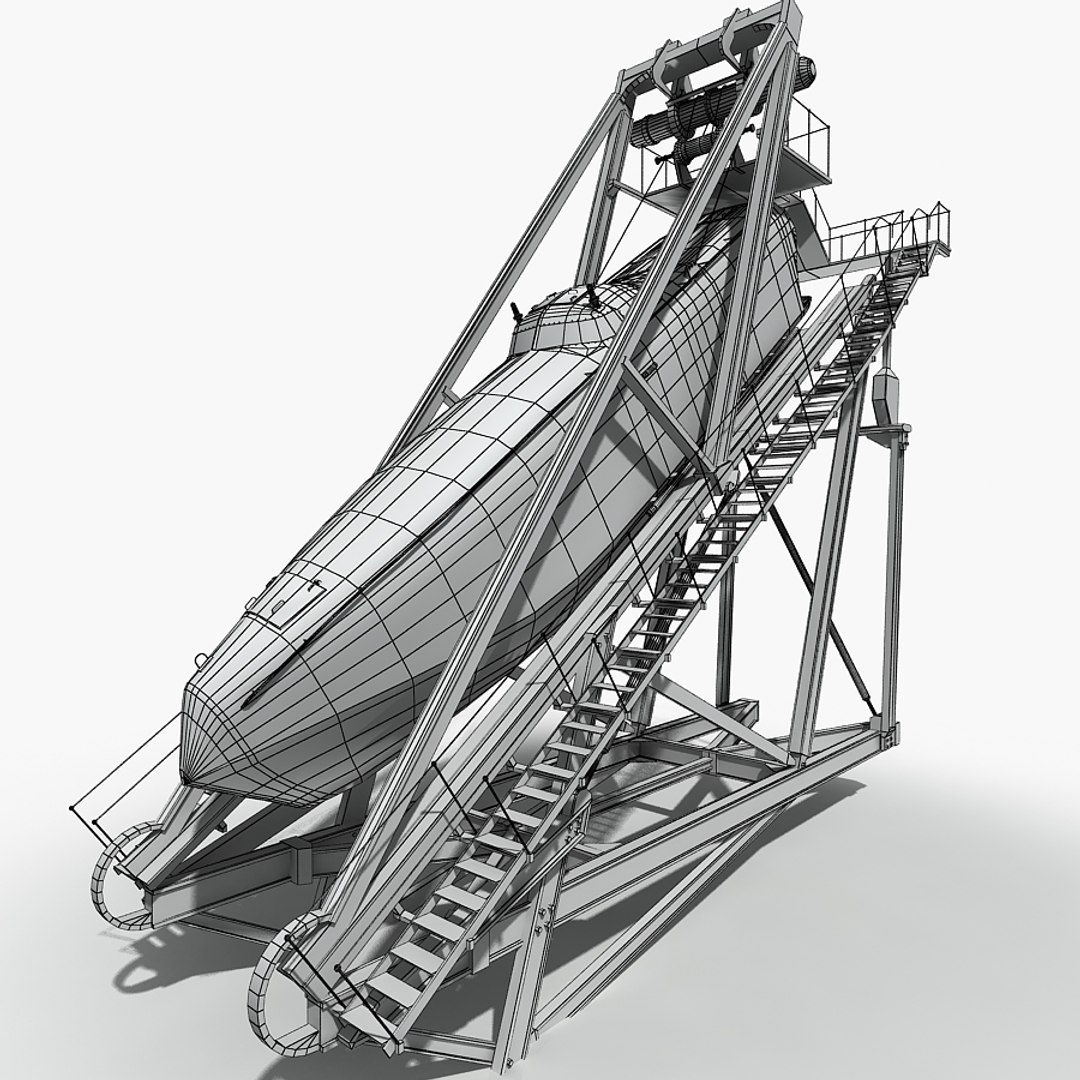 3ds freefall lifeboat davit ramp