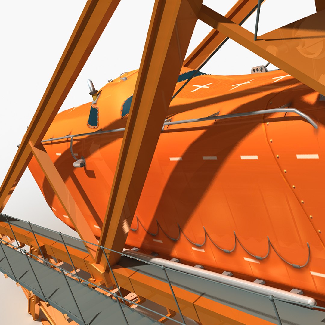 3ds Freefall Lifeboat Davit Ramp