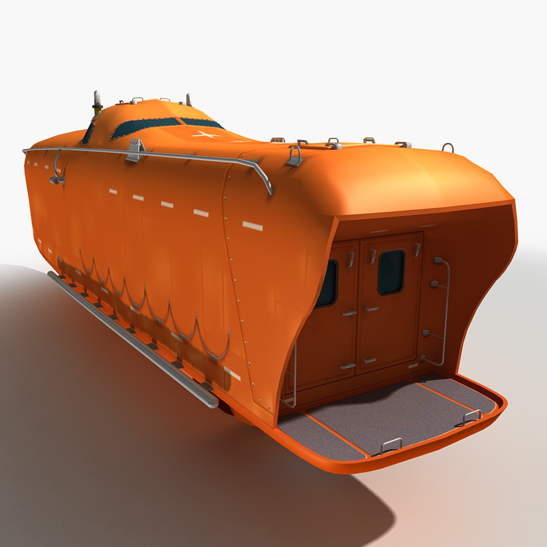 3ds freefall lifeboat davit ramp