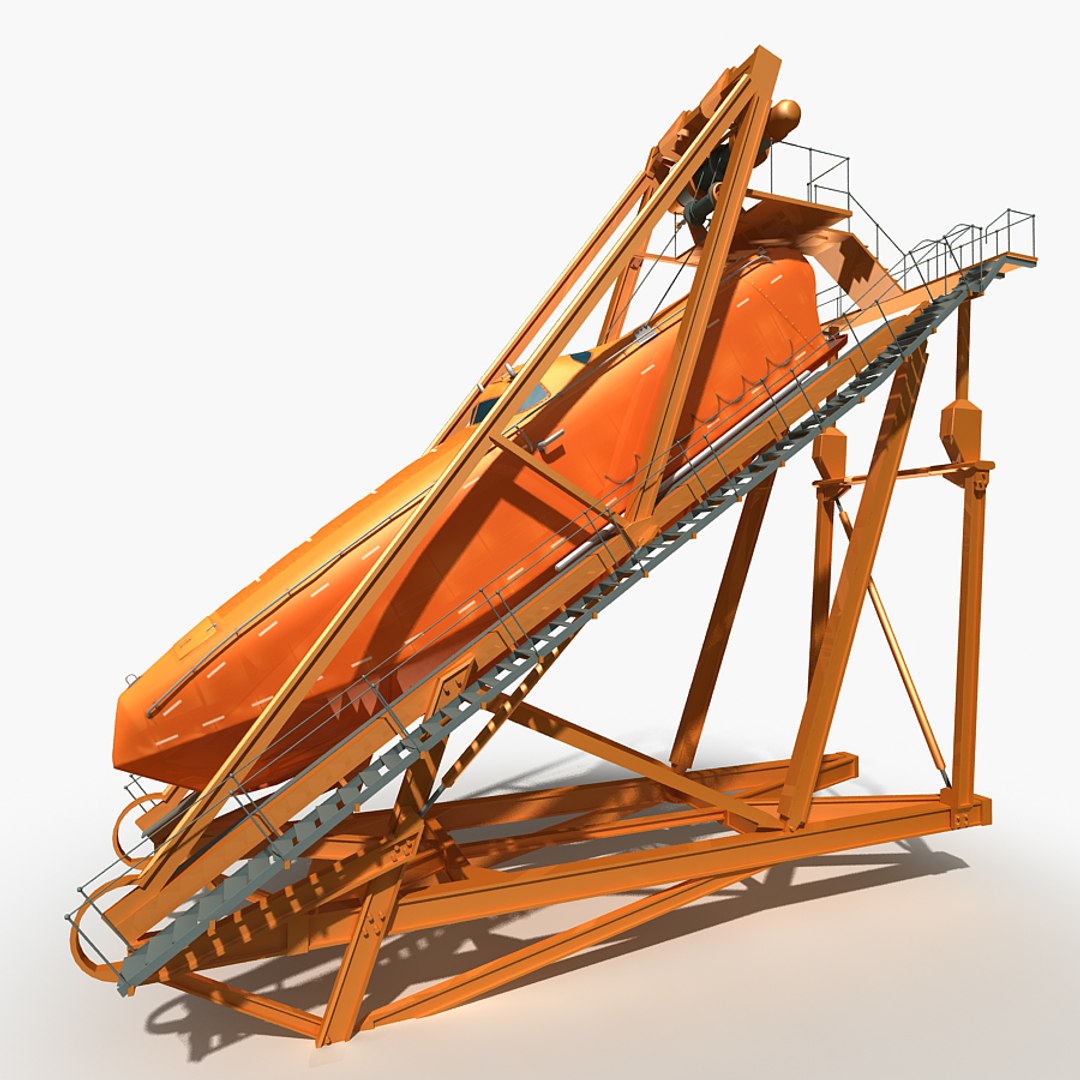 3ds Freefall Lifeboat Davit Ramp