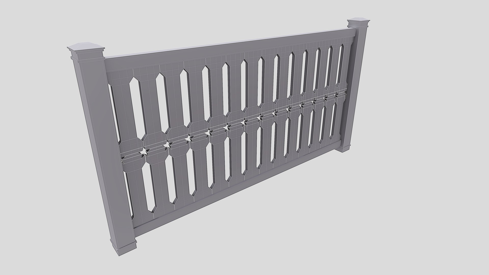 3D Model Fence 49 With PBR 4K 8K - TurboSquid 1842441