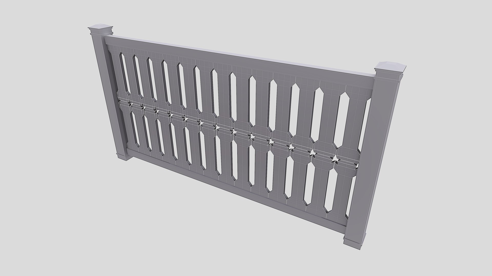 3D Model Fence 49 With PBR 4K 8K - TurboSquid 1842441