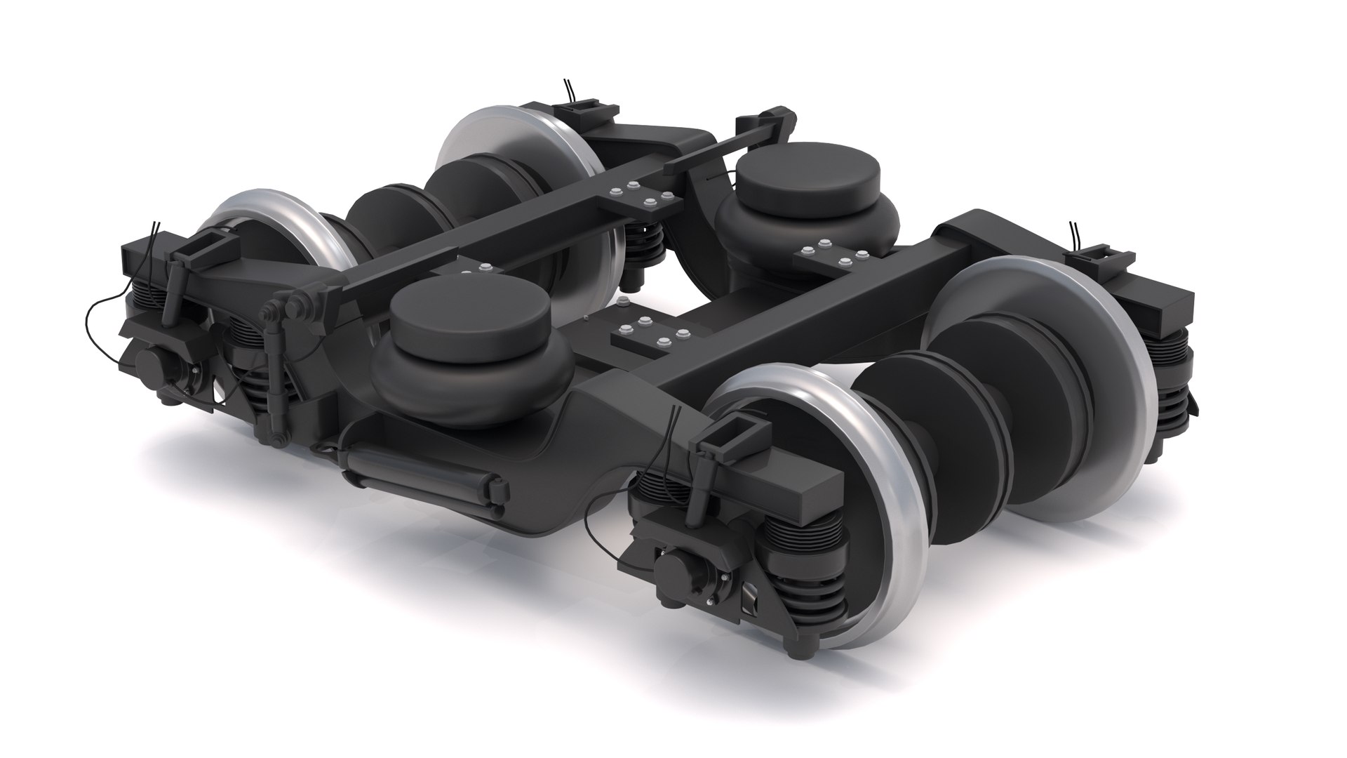 3D Train Wheel Bogie 2 - TurboSquid 2179412