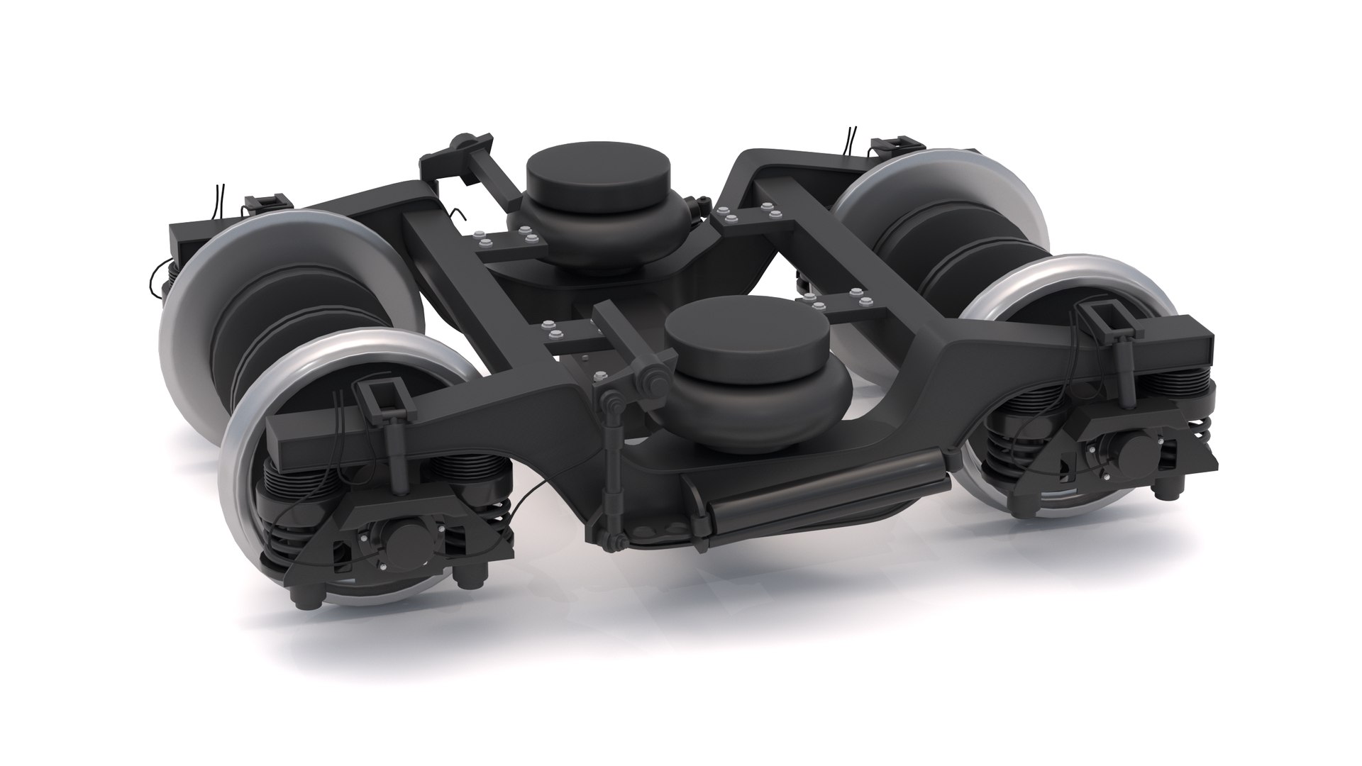 3D Train Wheel Bogie 2 - TurboSquid 2179412