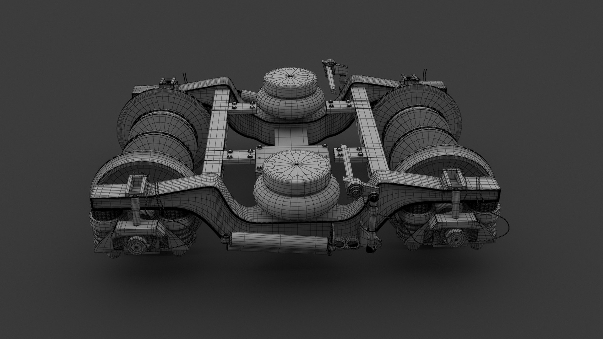 3D Train Wheel Bogie 2 - TurboSquid 2179412