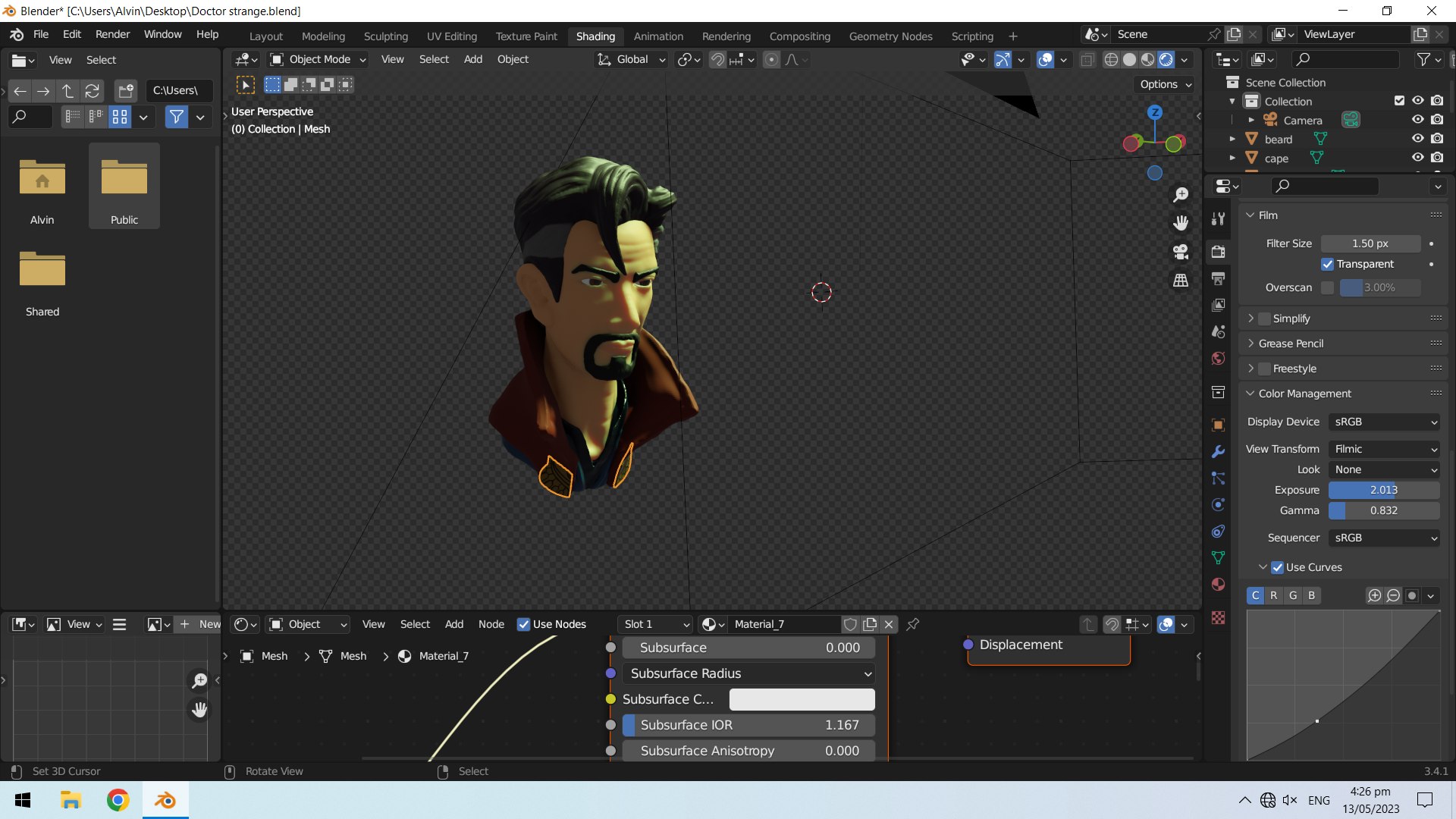 Doctor Strange Head Model - TurboSquid 2073095