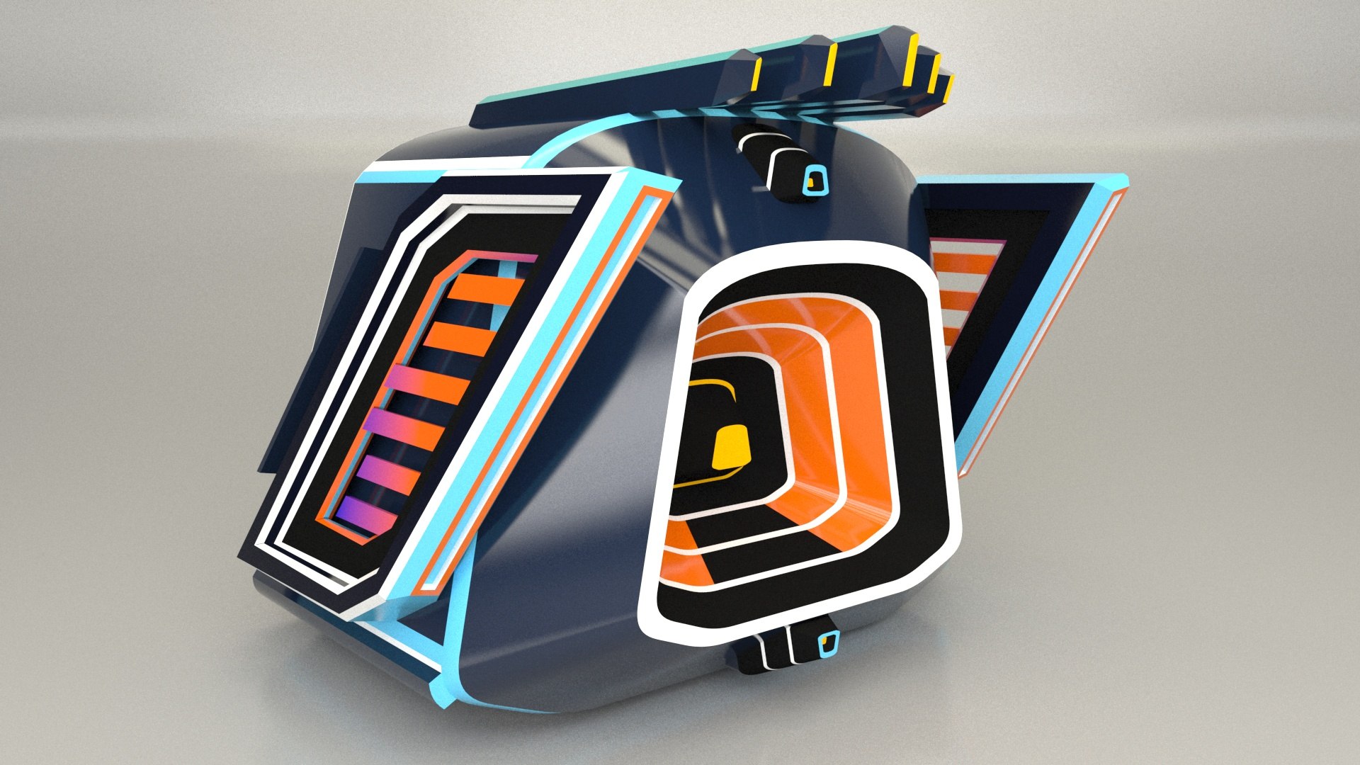 Game Character Robot Head 3D Model - TurboSquid 1792069