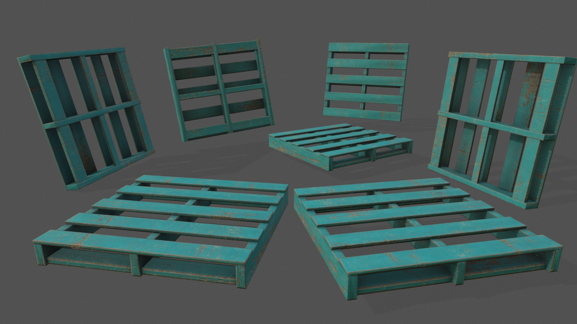 Wood pallet model - TurboSquid 1278879