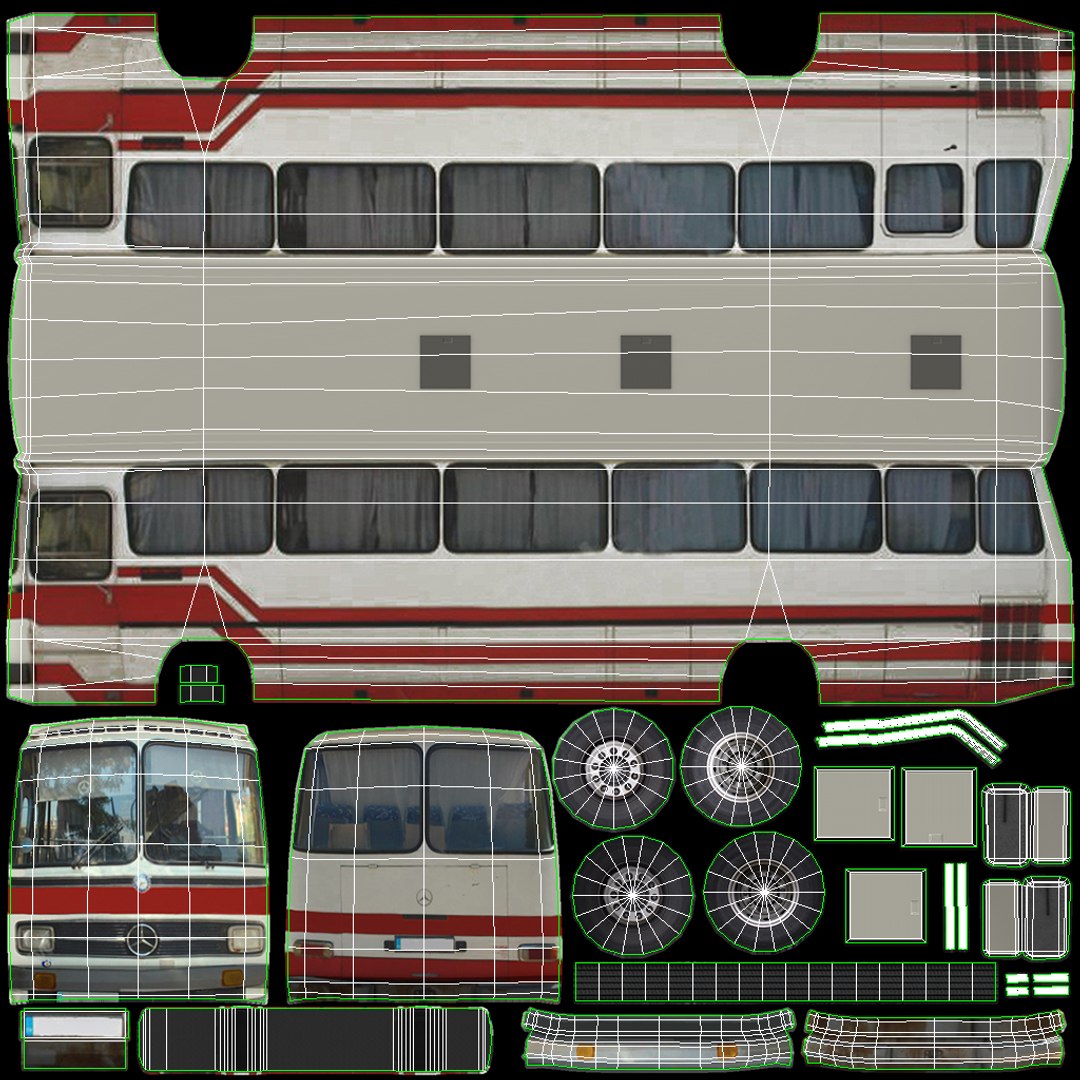 Mercedes Benz 0 302 3d Model