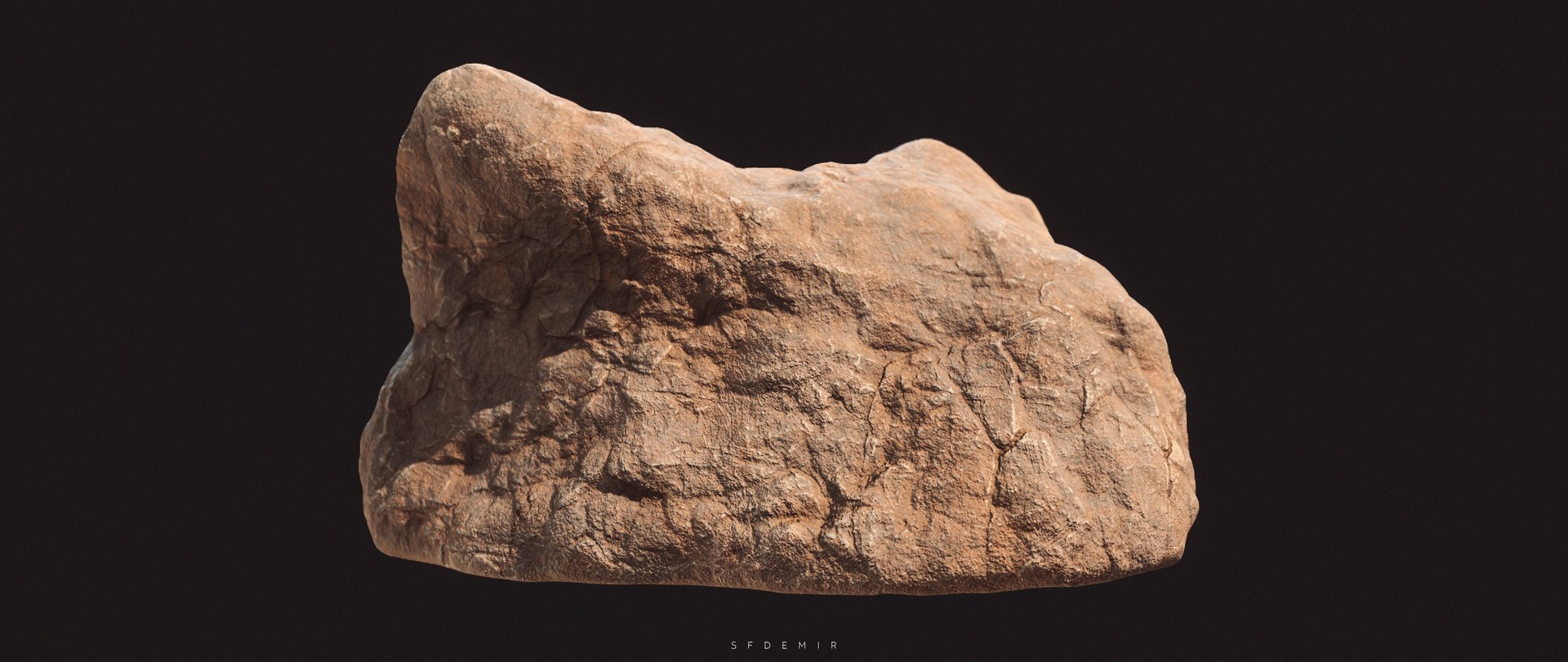 3D Realistic Desert Rock 3D Model Model - TurboSquid 2290199