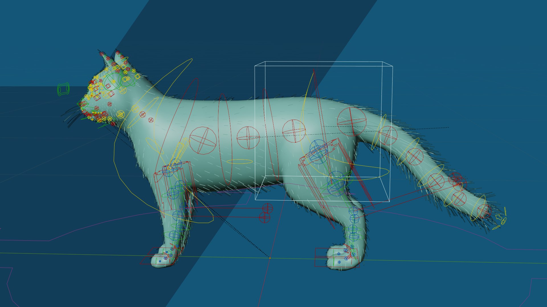 Cat 3D Realistic Character With Fur Rigged Model Blender 3D ...