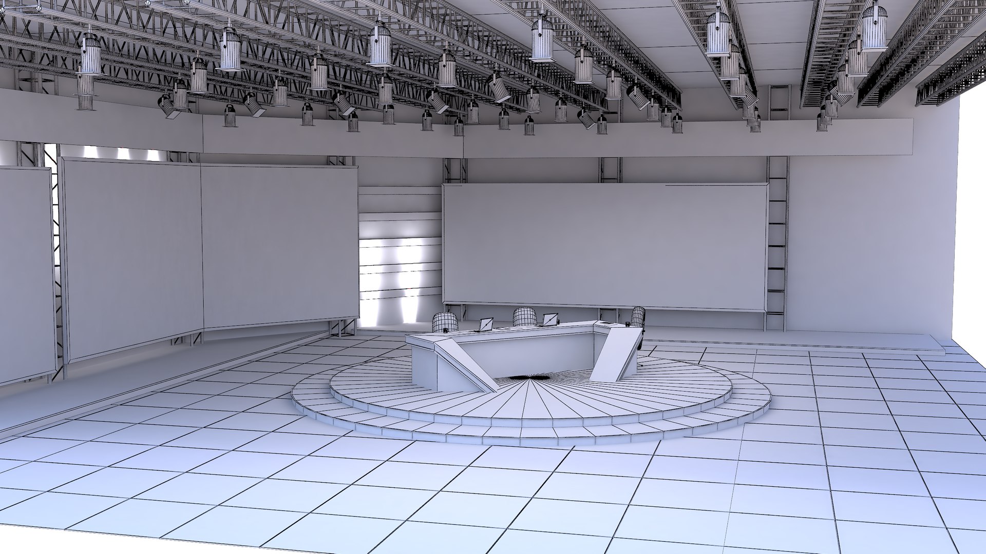 Tv Studio 3D Model - TurboSquid 1575239