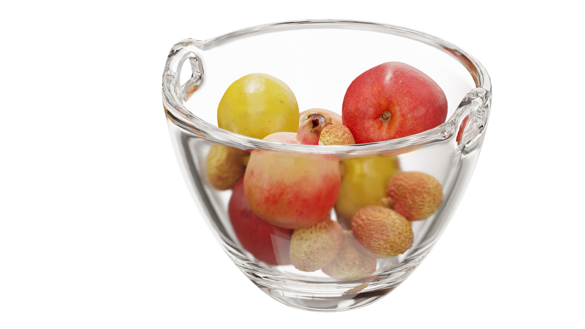 3D Ono Fruit Salad Bowl Set 07 - TurboSquid 1965480