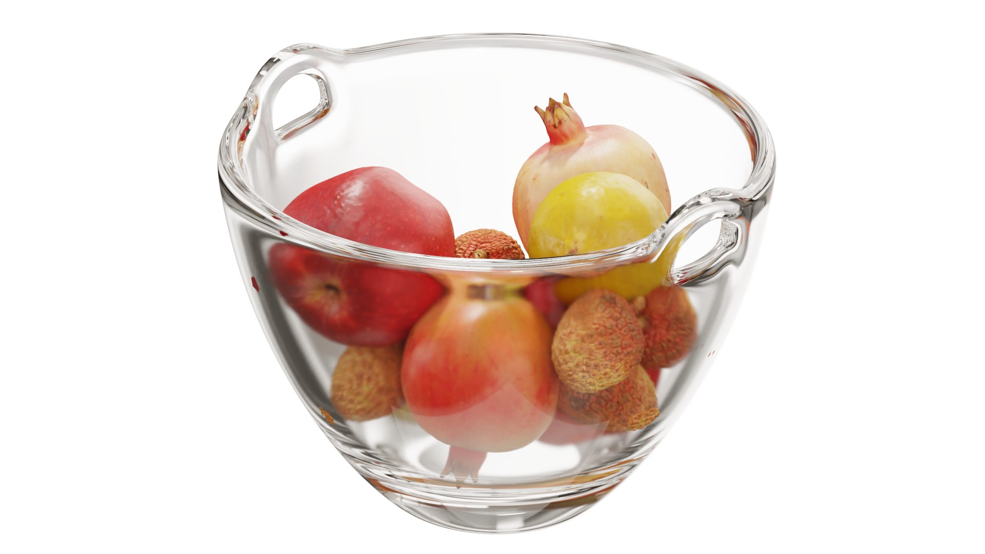 3D Ono Fruit Salad Bowl Set 07 - TurboSquid 1965480