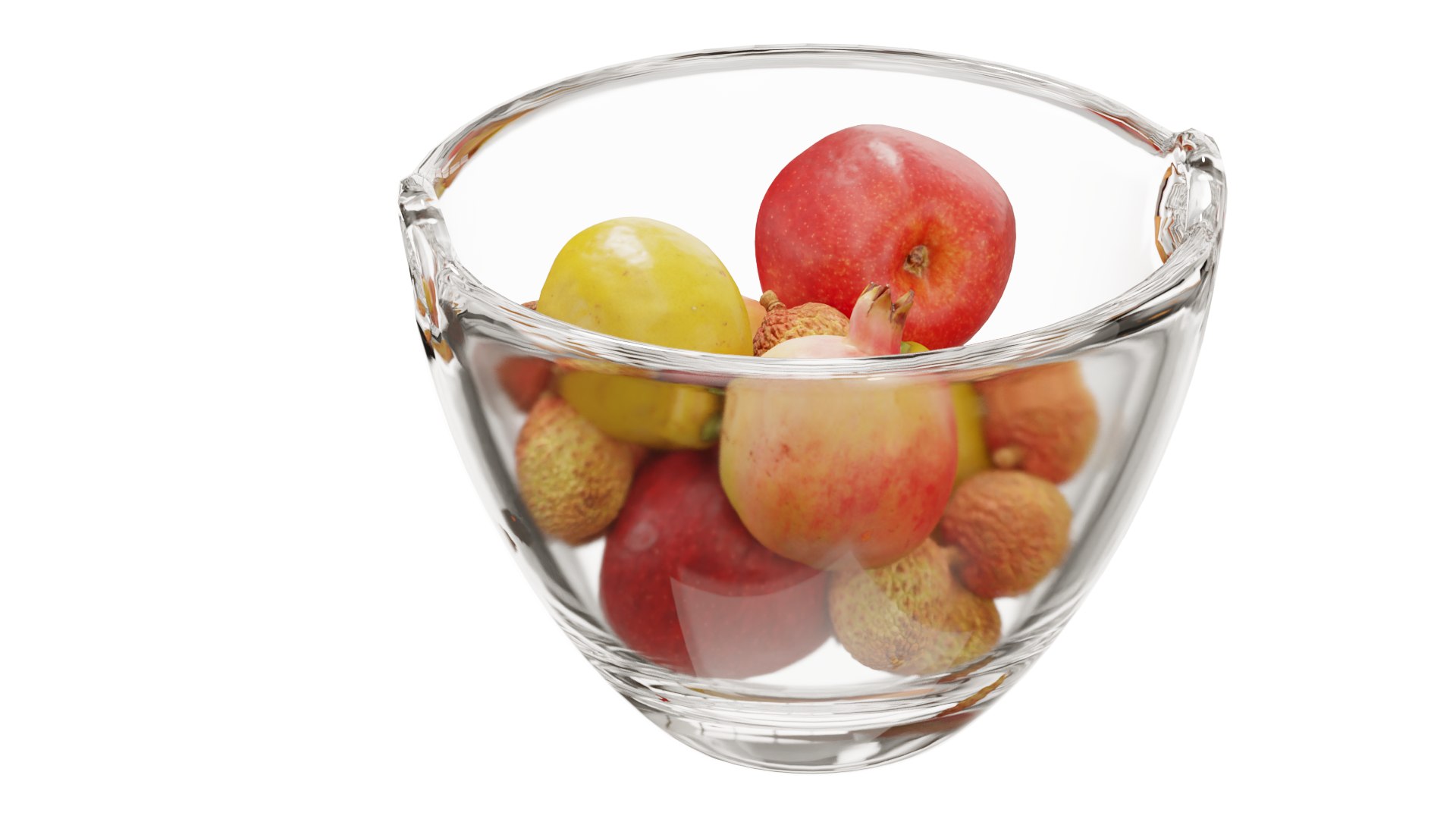 3D Ono Fruit Salad Bowl Set 07 - TurboSquid 1965480