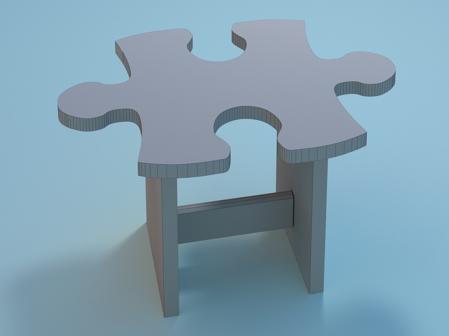 3d puzzle chair model
